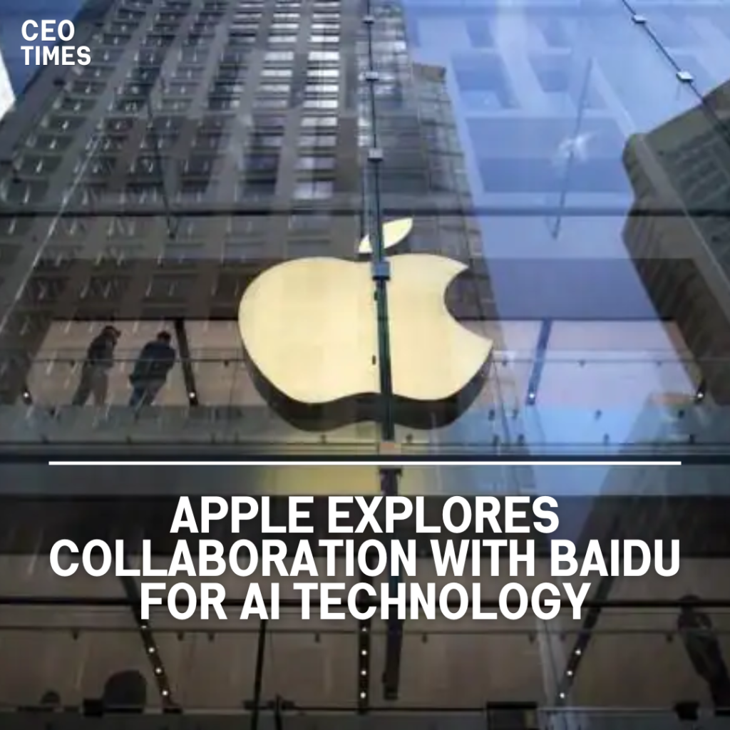 Apple Explores Collaboration with Baidu for AI Technology - CEO Times ...