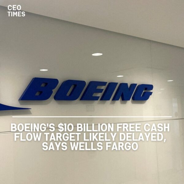 Boeing's $10 Billion Free Cash Flow Target Likely Delayed, Says Wells ...